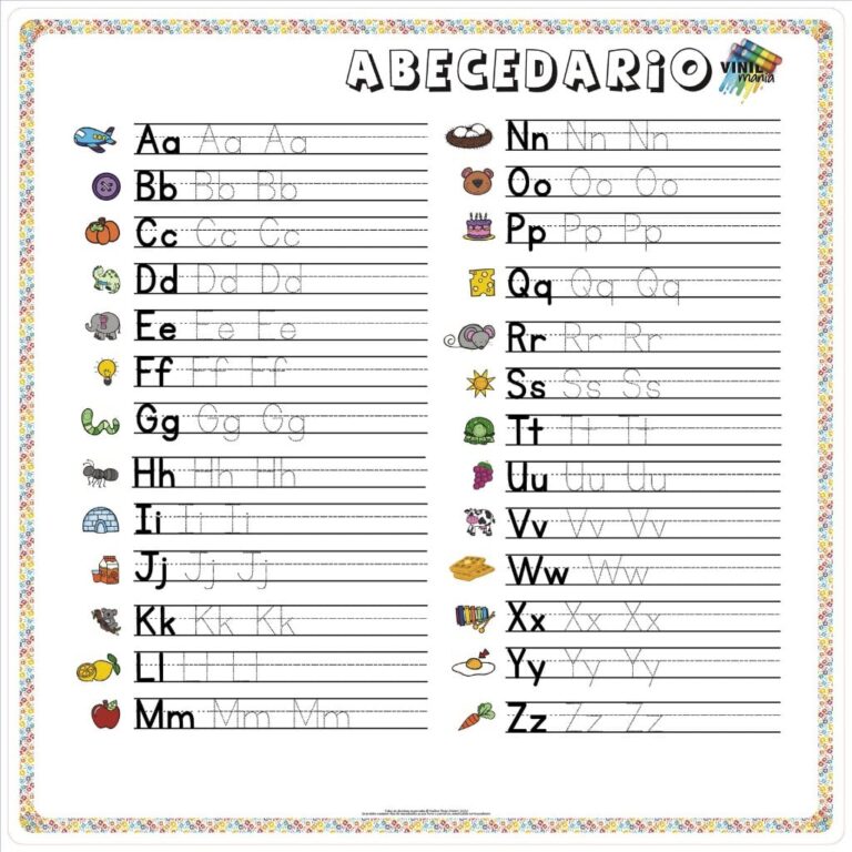 Abecedario en Script – Vinilmania